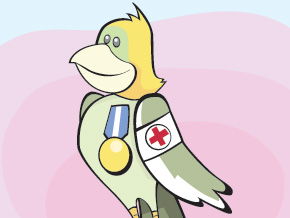 Pássaro salva dono de AVC - PetMag